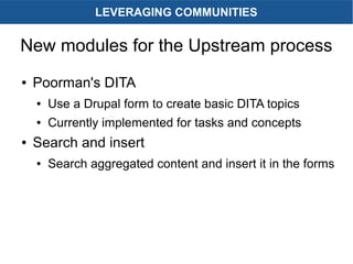 Documenting with DITA in Drupal | ODP