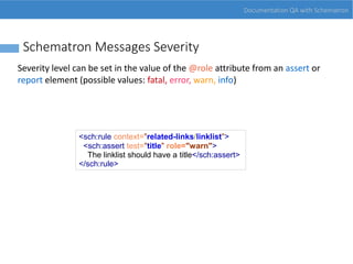 Documentation Quality Assurance with ISO Schematron | PPT