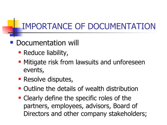 Documentation Registration | PPT