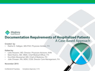 Documentation requirements of hospitalized patients | PPT