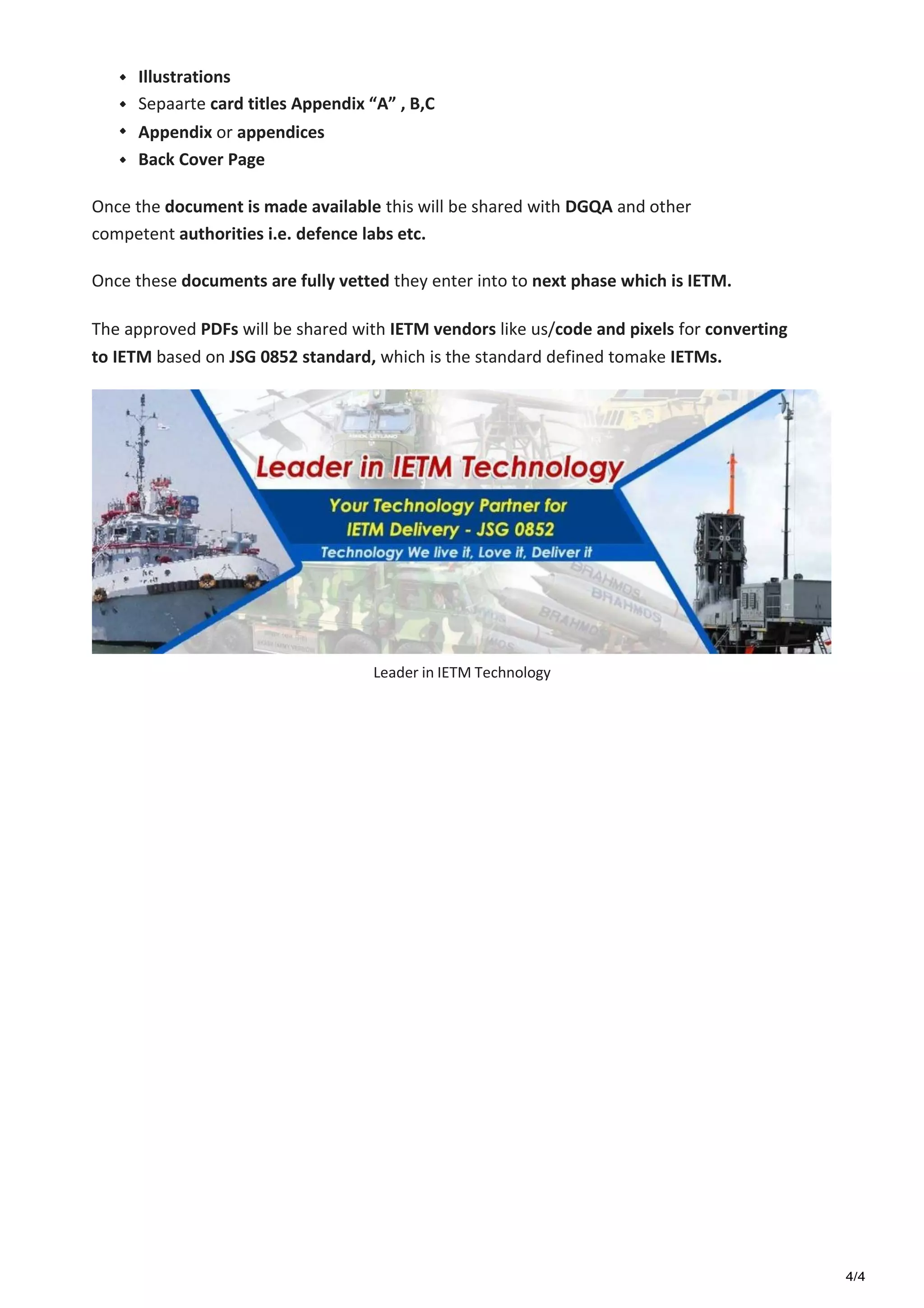 Documentation standards Vs IETM Standard.pdf