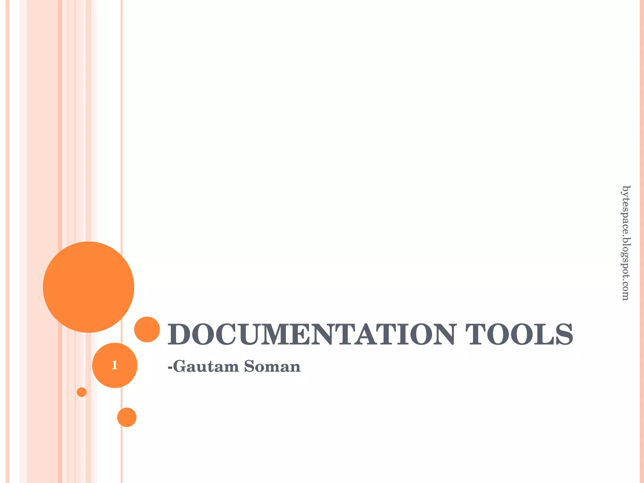 Documentation Tools | PPT