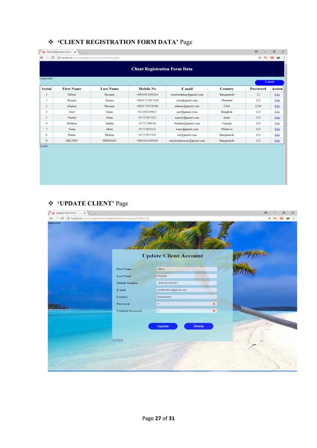 tour management system | PDF