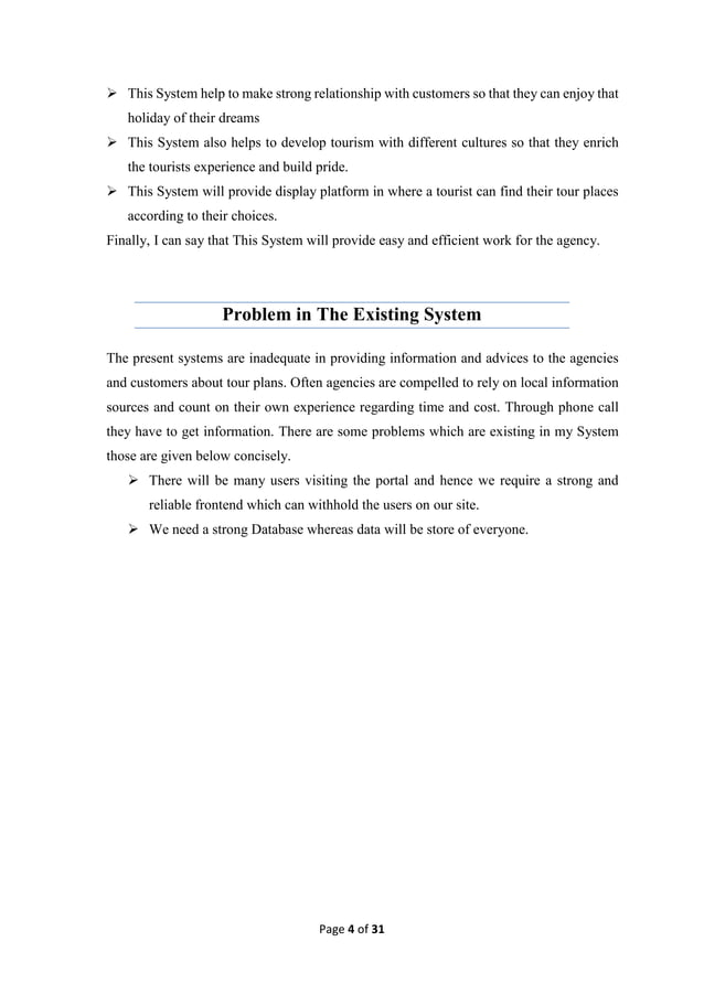 tour management system | PDF