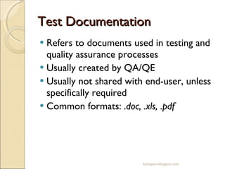 Documentation Types | PPS