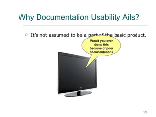 Documentation Usability | PPT | Desktop Publishing | Computer Software and Applications