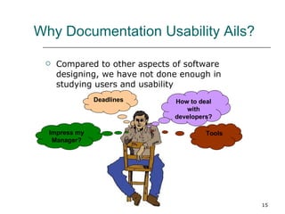 Documentation Usability | PPT | Desktop Publishing | Computer Software and Applications