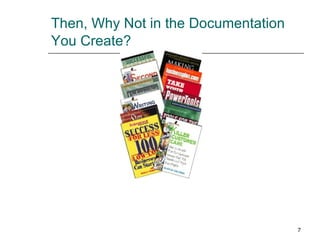 Documentation Usability | PPT | Desktop Publishing | Computer Software and Applications