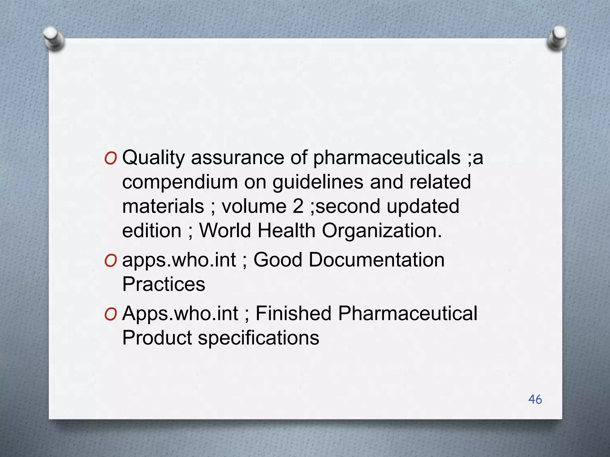 Documentation with respect to release of finished pharmaceutical ...