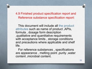 Documentation with respect to release of finished pharmaceutical ...