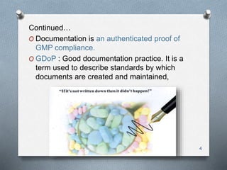 Documentation with respect to release of finished pharmaceutical ...