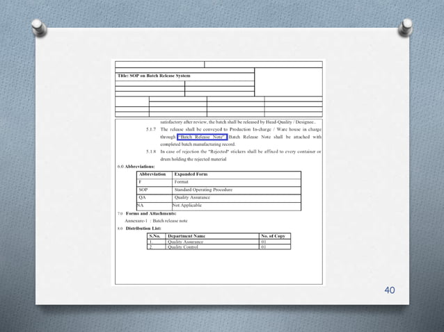 Documentation with respect to release of finished pharmaceutical product | PPTX