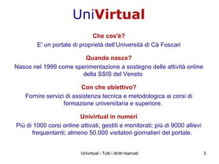 Documentazione Univirtual | PPT