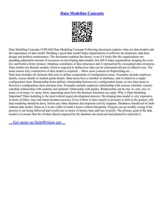 Document Based Data Modeling Technique | PDF