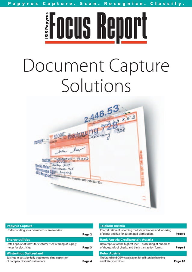 Isis Papyrus Document Capture Solutions | PDF