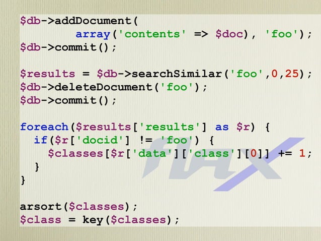 Document Classification In Php Slight Return Key Computing