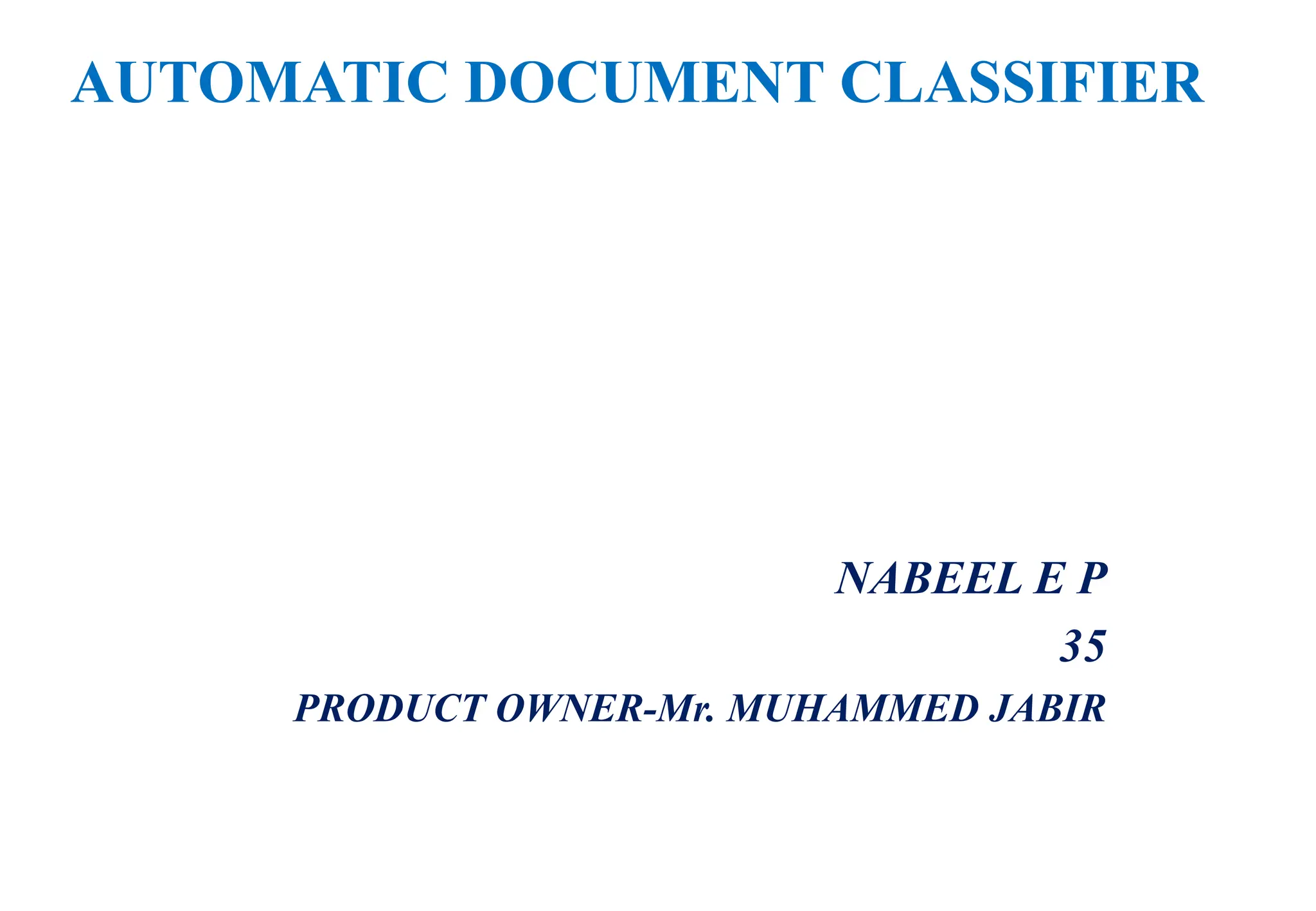 it is a very bu Document Classifier 1.pptx | Free Download