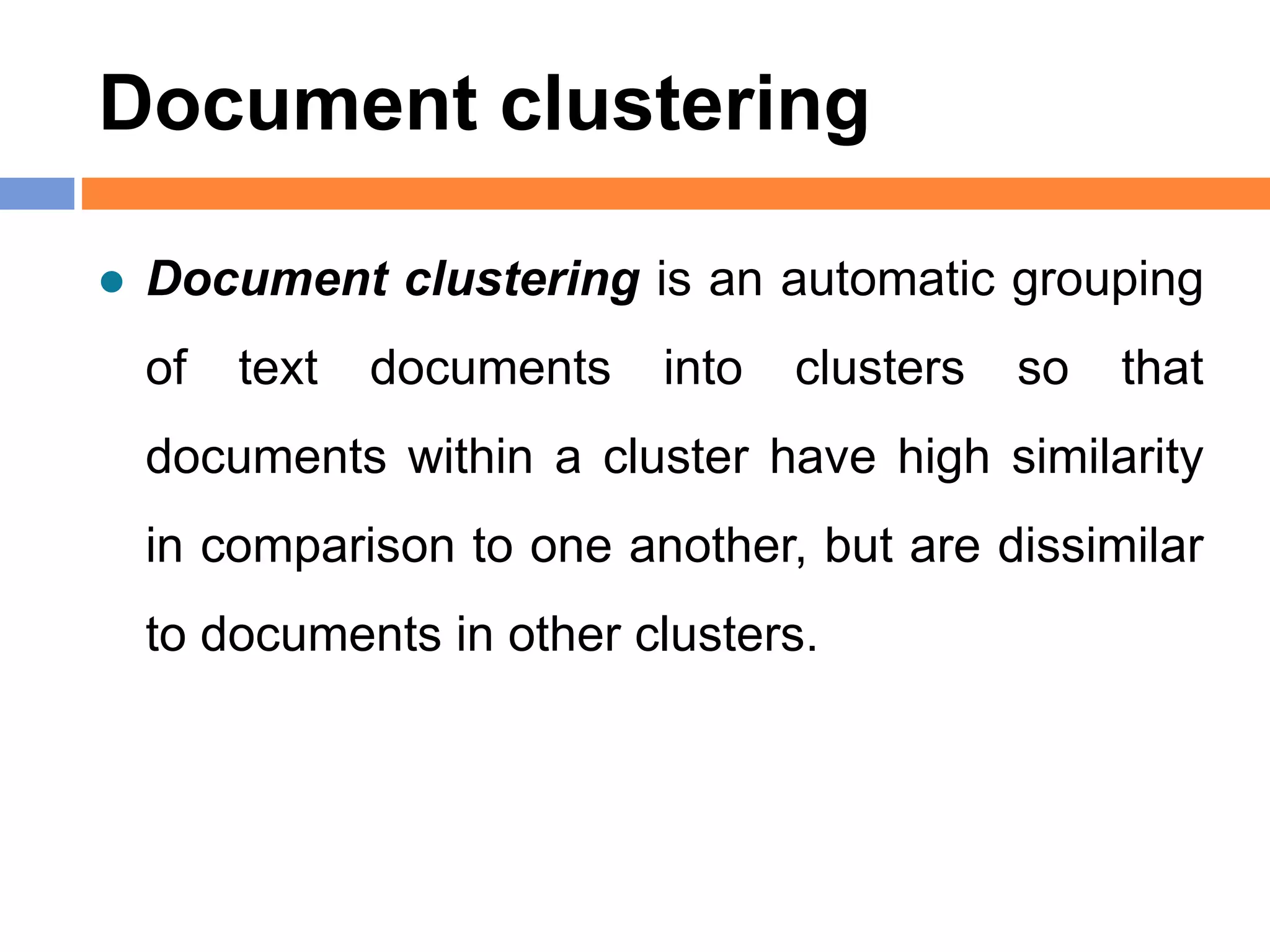 Document clustering and classification | PPTX | Computing | Technology & Computing