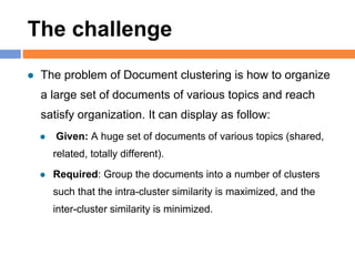 Document clustering and classification | PPT
