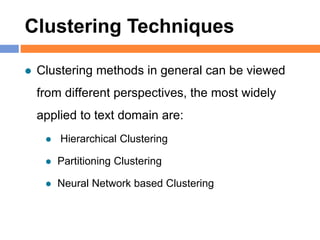 Document clustering and classification | PPT