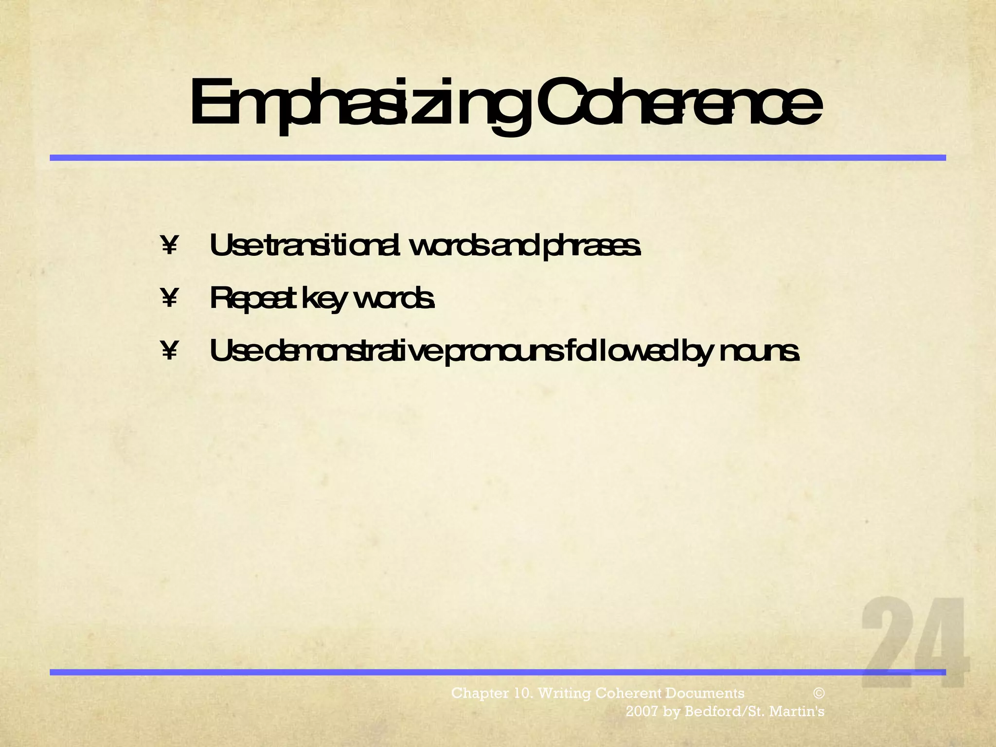 Document coherence | PPT