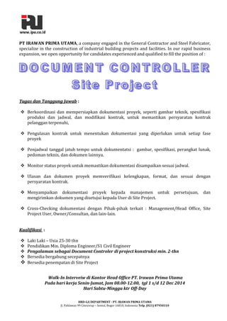 Document Controller | PDF