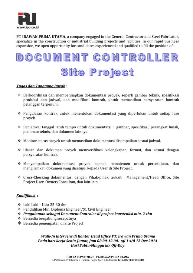 Document Controller | PDF
