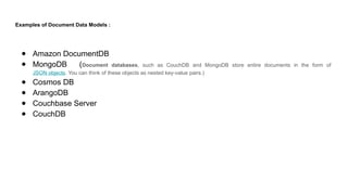 Module 2.3 Document Databases in NoSQL Systems | PPT