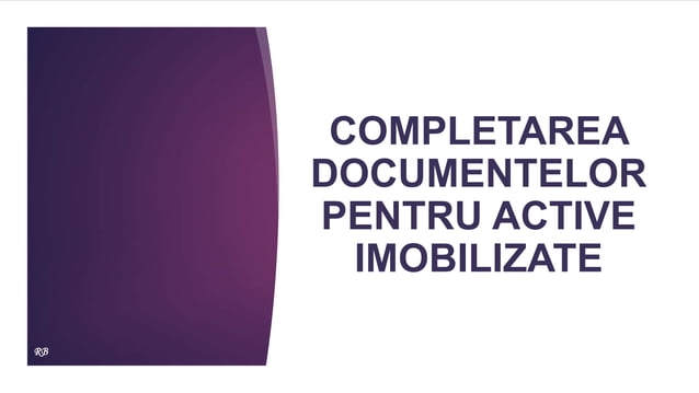 Documente - Mijloace fixe | PPTX