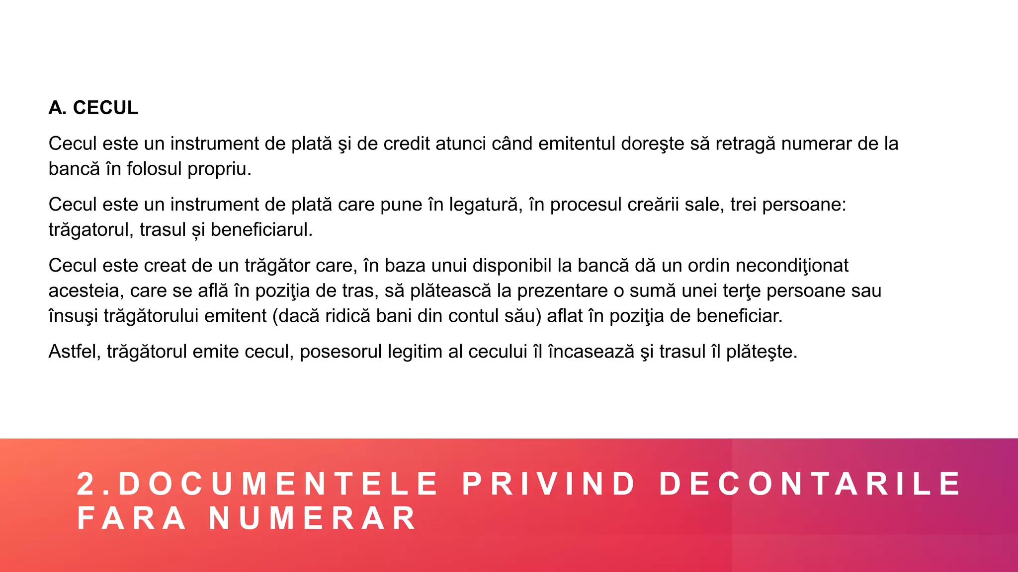 Documente de evidenta a mijloacelor banesti - trezorerie | PPTX