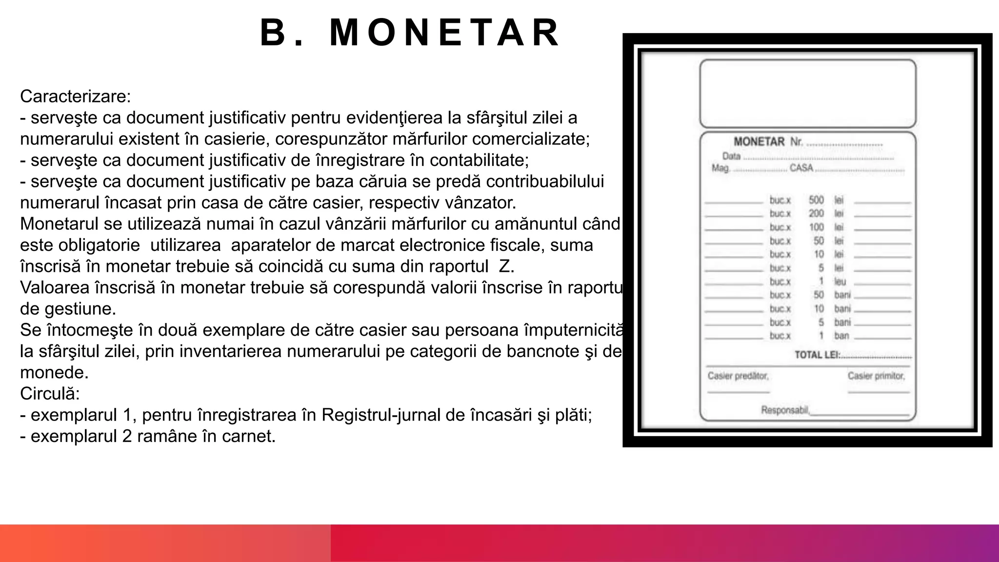 Documente de evidenta a mijloacelor banesti - trezorerie | PPTX