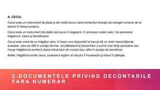 Documente de evidenta a mijloacelor banesti - trezorerie | PPTX