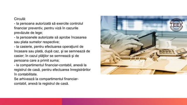 Documente de evidenta a mijloacelor banesti - trezorerie | PPT