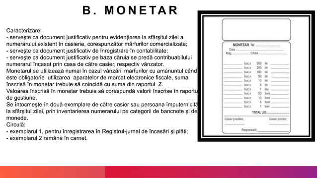 Documente de evidenta a mijloacelor banesti - trezorerie | PPT