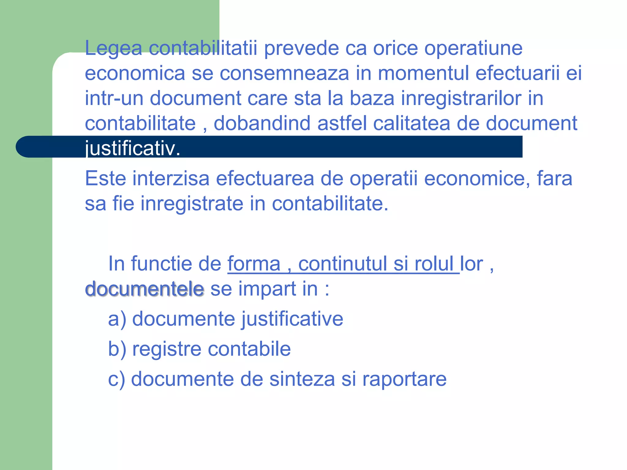 Documente de evidenta contabila | PPT