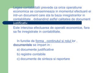 Documente de evidenta contabila | PPT