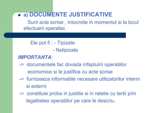 Documente de evidenta contabila | PPT