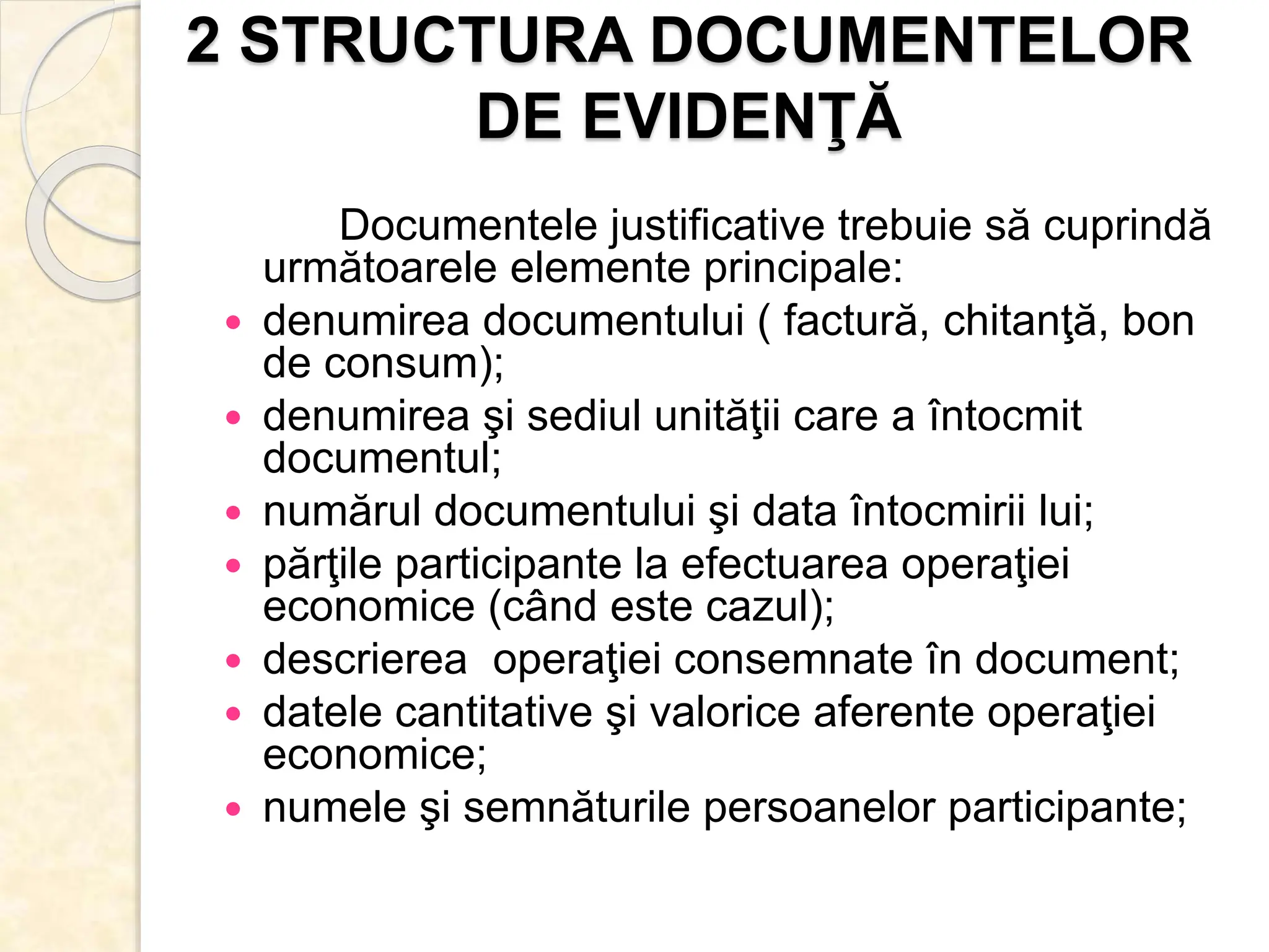 Documente de evidenta operativa | PPT