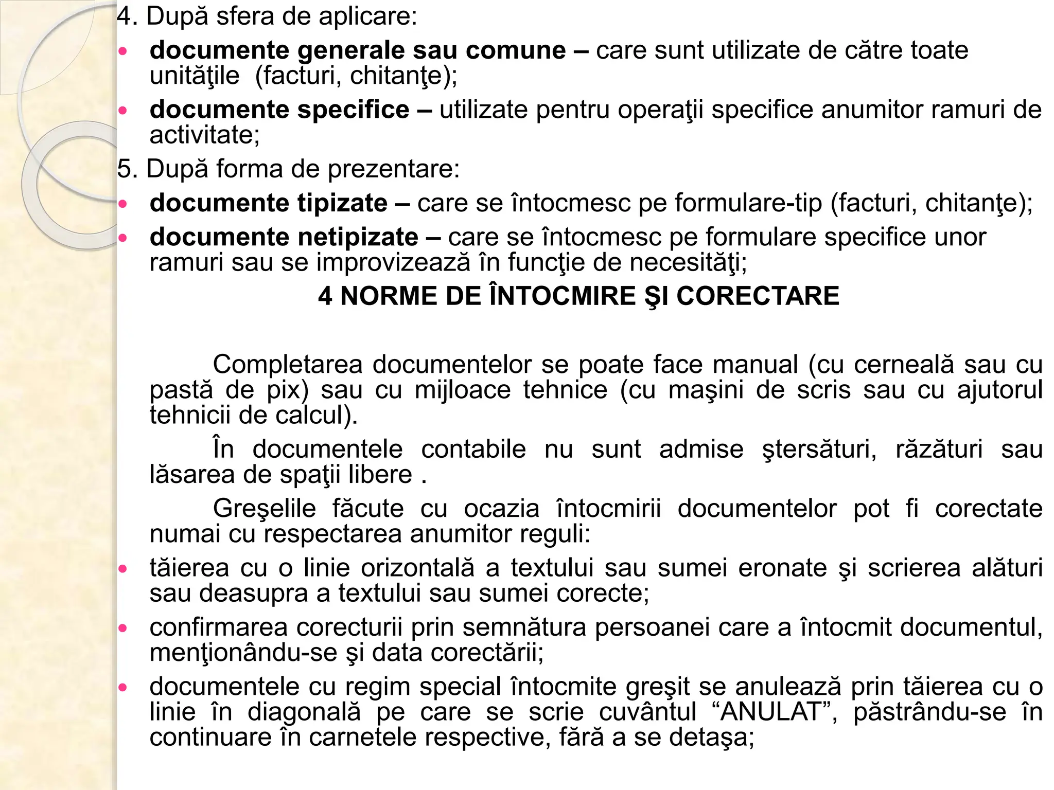 Documente de evidenta operativa | PPT