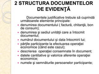 Documente de evidenta operativa | PPT