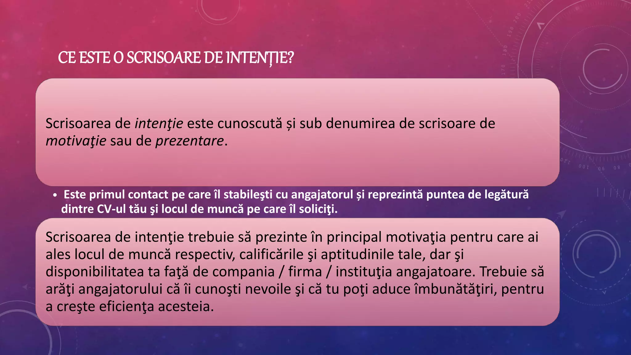 Documente de selectie - CV | PPTX