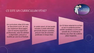 Documente de selectie - CV | PPTX