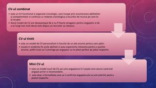 Documente de selectie - CV | PPT