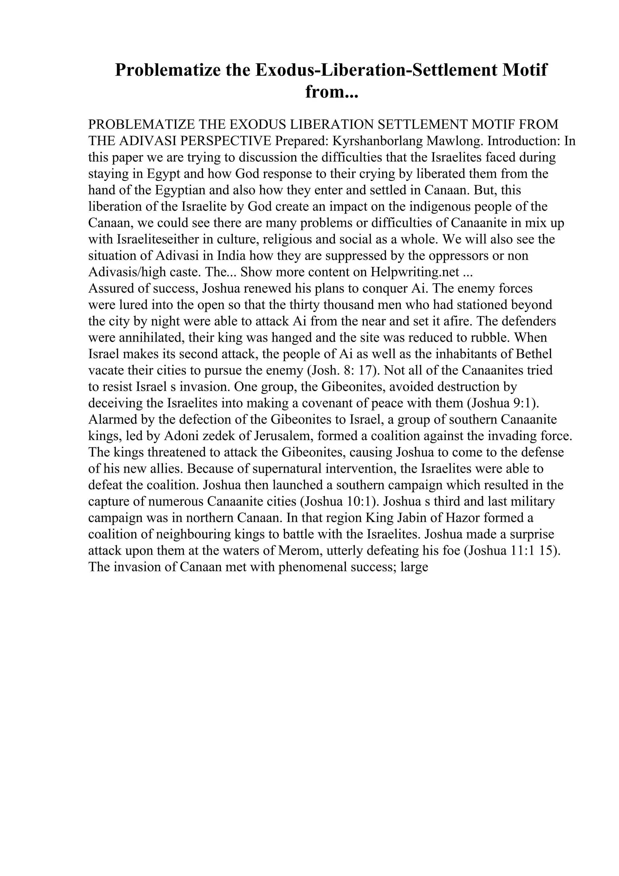 Documented Essay Sample | PDF