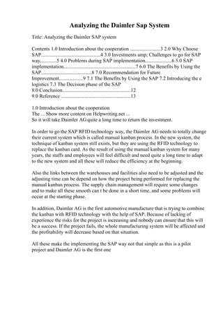 Documented Essay Sample | PDF
