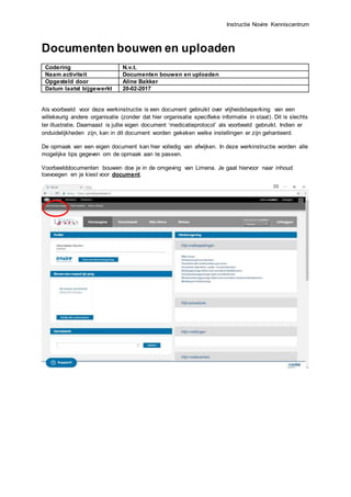 Documenten bouwen en uploaden | DOCX