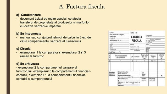Documente pentru materii prime si materiale - stocuri | PPTX