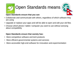 Document freedom and open standard | ODP