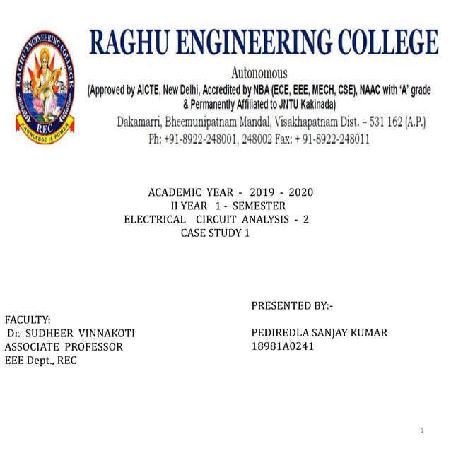 ELECTRICAL CIRCUIT ANALYSIS PROBLEM SOLUTION IN MATLAB | PPTX