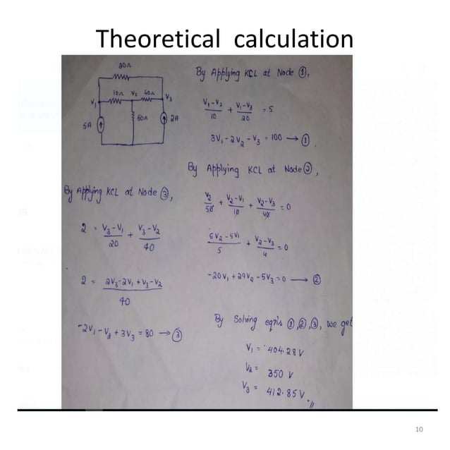 ELECTRICAL CIRCUIT ANALYSIS PROBLEM SOLUTION IN MATLAB | PPTX